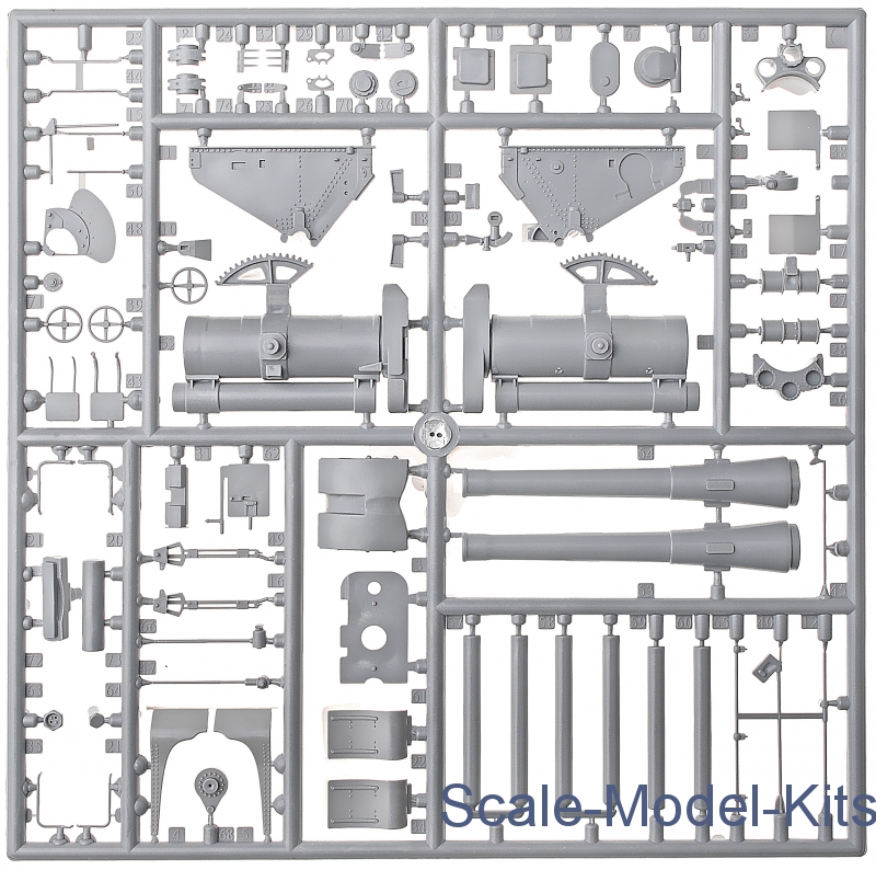 B-4 Soviet 203mm howitzer, mod.1931-Eastern Express plastic scale model ...