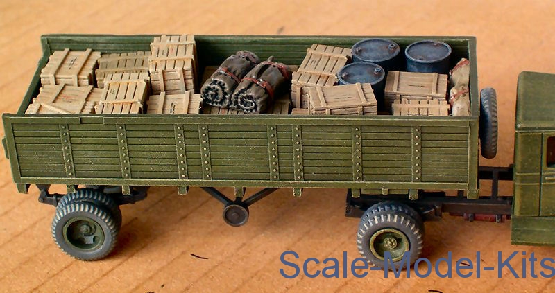 ZiS-10 truck with semi-trailer-PST plastic scale model kit in 1:72 ...